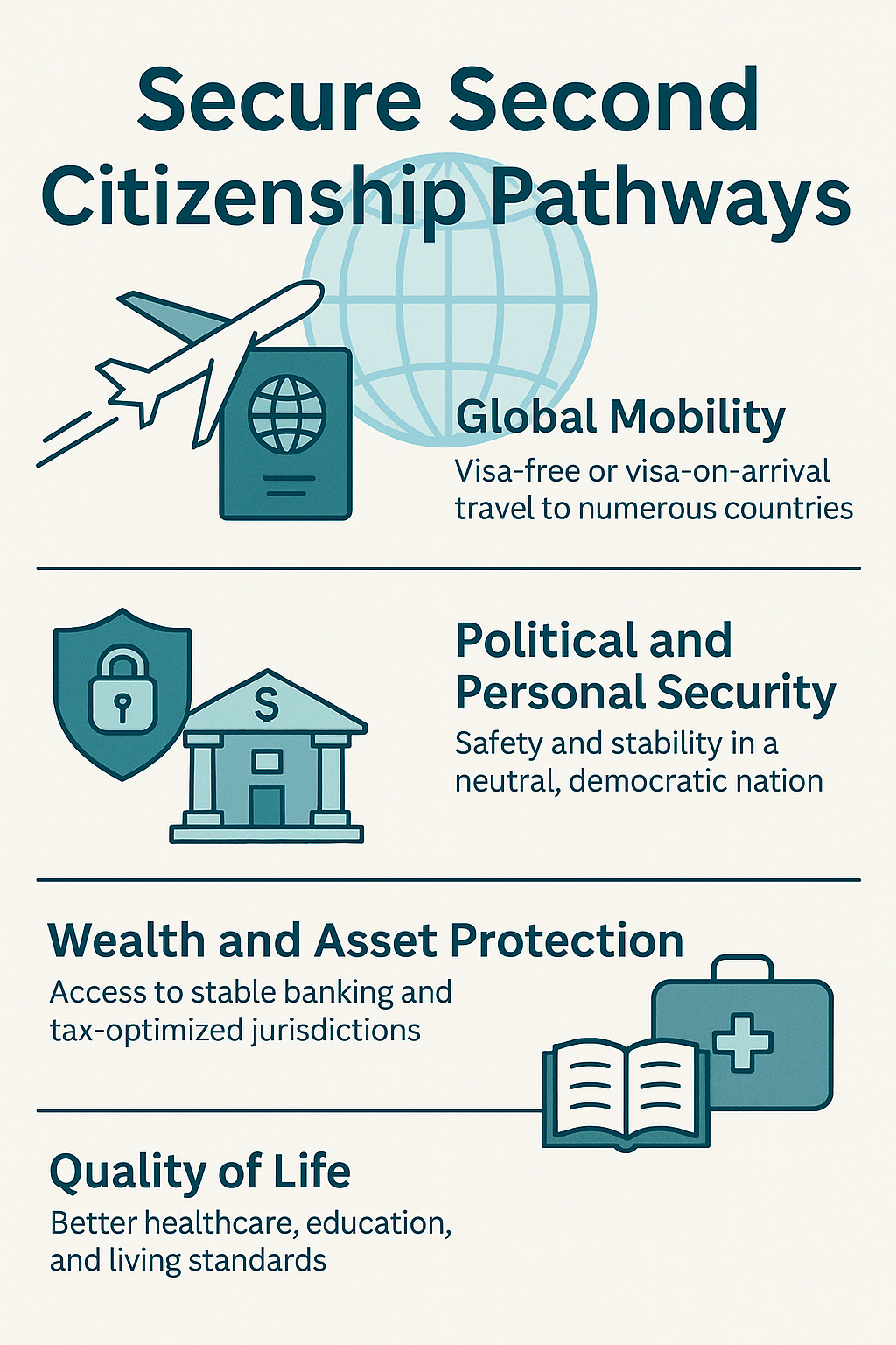 Secure Second Citizenship Pathways: A Strategic Guide 2025